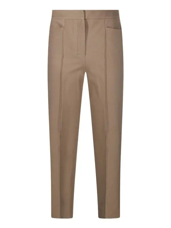 Max Mara Zemira Cropped Trousers - Brown