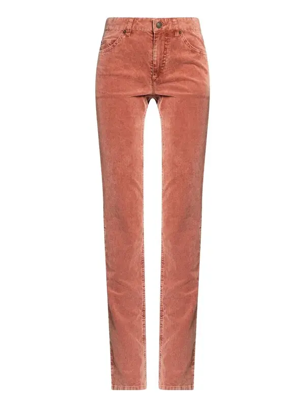 Isabel Marant Étoile Straight Leg Corduroy Trousers - Brown