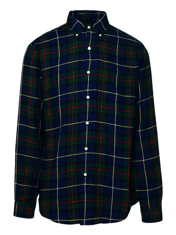 Polo Ralph Lauren Polo Pony Checked Long-sleeved Shirt - Black