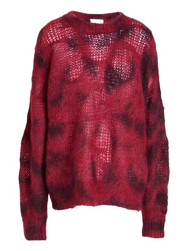 Isabel Marant Étoile Two-tone Open-knit Jumper - Red