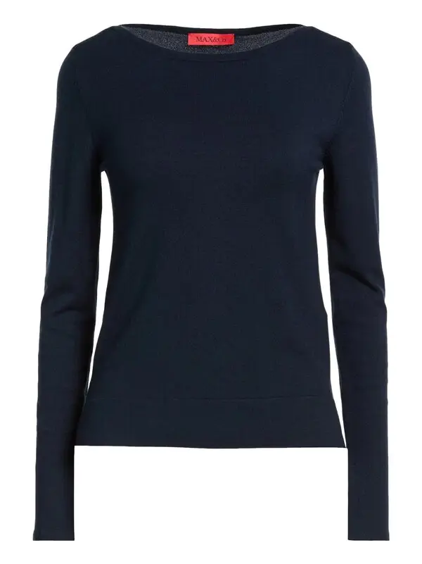 MAXCO. Max&co. Lightweight Knit Boat Neck Jumper - Black