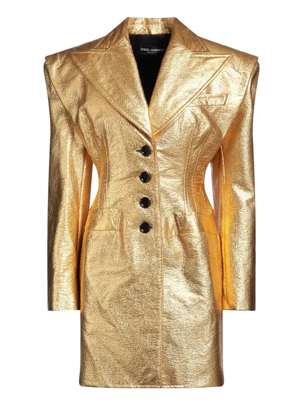 Dolce & Gabbana Single-breasted Long Coat - Nude