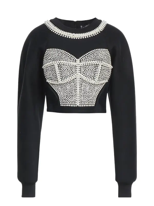 Dolce & Gabbana Embellished Crewneck Sweatshirt - Black