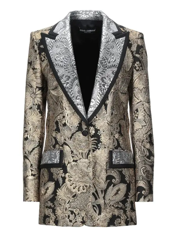 Dolce & Gabbana Floral Brocade Blazer - Multicolor