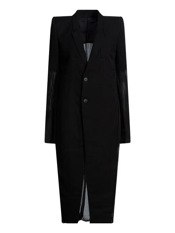 Rick Owens Full-length Wool Jacket - Black