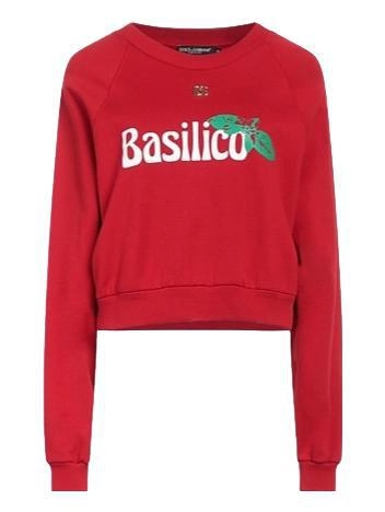 Dolce & Gabbana Printed Crewneck Sweatshirt - Red