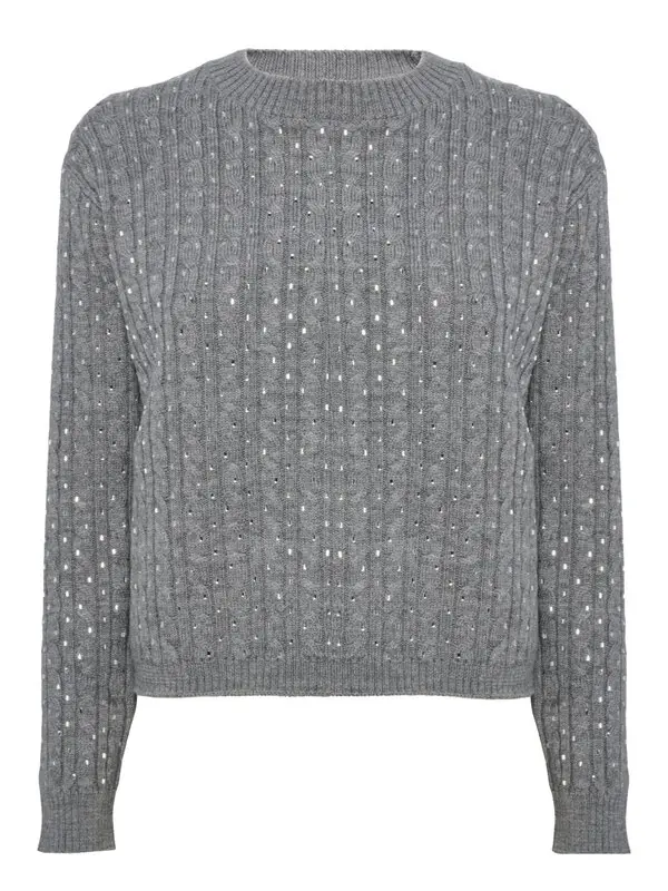 Max Mara Ussuri Crewneck Jumper - Gray