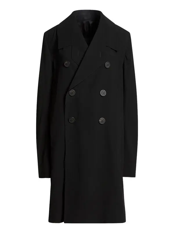 Rick Owens Full-length Double-breasted Jacket - Black