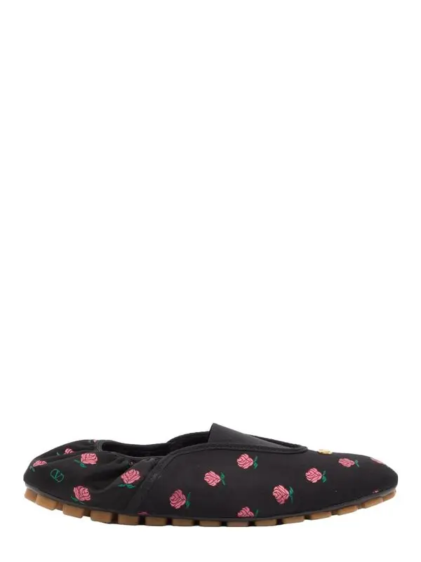 Valentino Garavani Graphic Ballerina Flats - Black
