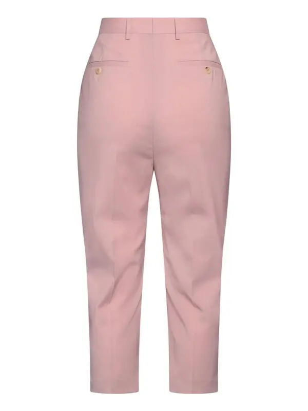 Rick Owens Wool Cropped Trousers - Pink