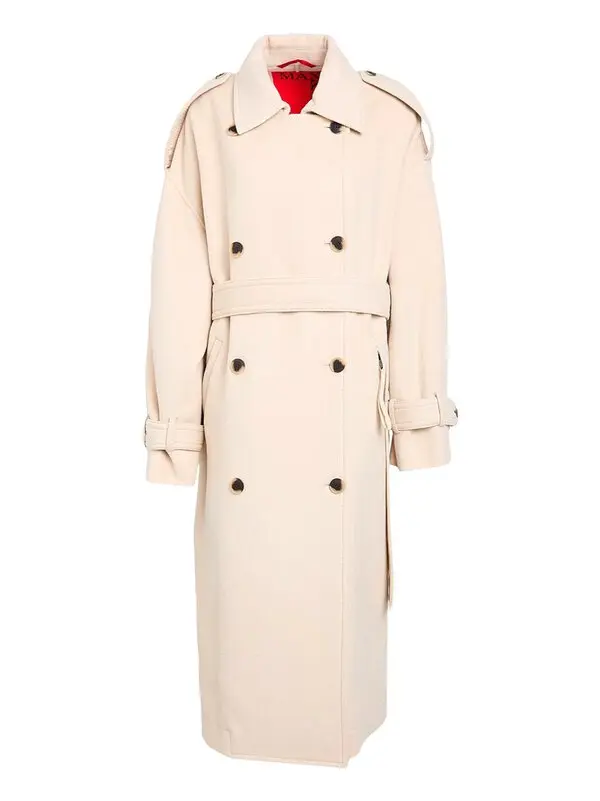MAXCO. Max&co. Long Sleeved Belted Trench Coat - Nude