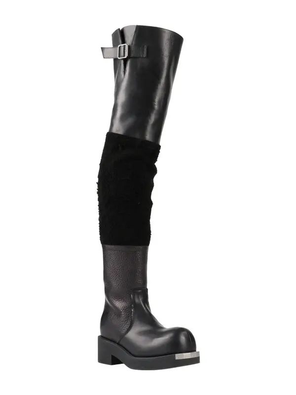 MAISON MARGIELA Glossy Platform Boots - Black