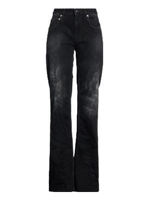 Balenciaga Loose Fit Faded Jeans - Black
