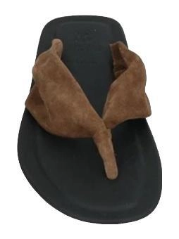 Brunello Cucinelli Suede Thong Slippers - Black