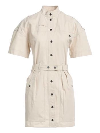 Isabel Marant Étoile Short Sleeve Shirt Dress With Belt - Nude