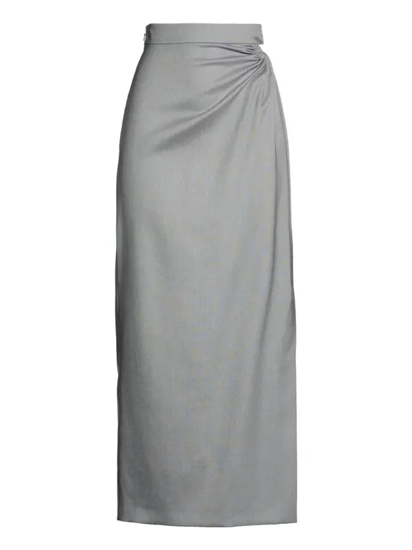 Max Mara Wool Pencil Skirt - Gray
