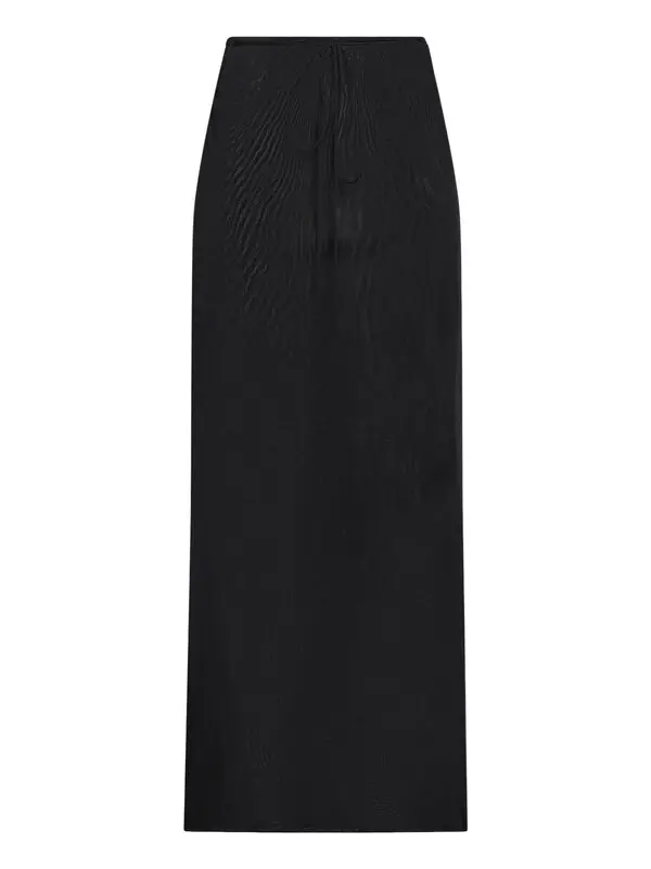 Saint Laurent Midi Skirt - Black