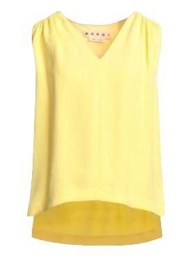 Marni Sleeveless V-neck Top - Yellow