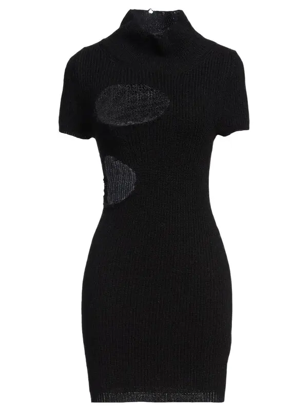 MAISON MARGIELA Knit Dress With Distressed Details - Black