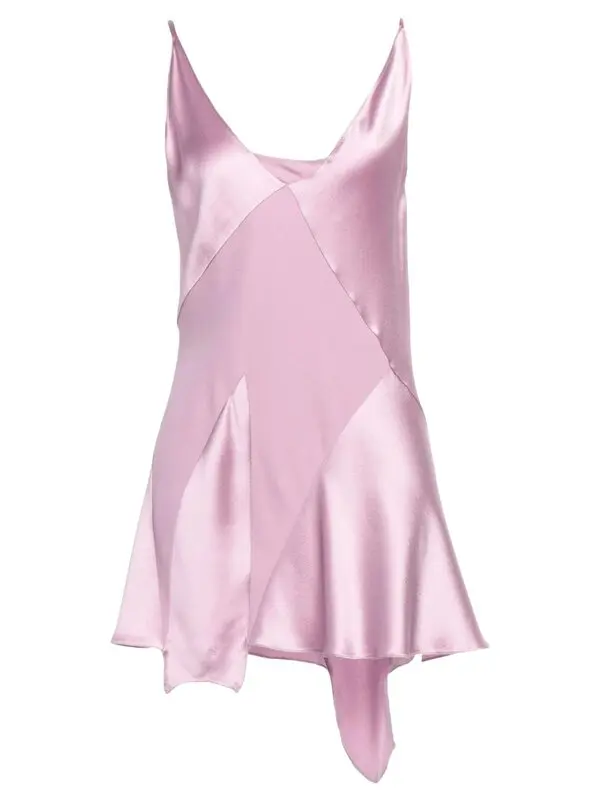 MAISON MARGIELA Sleeveless Cady Satin Mini Dress - Pink