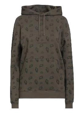 Saint Laurent Animal Print Hoodie - Black