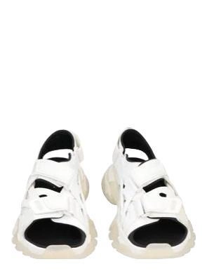 Balenciaga Velcro Flat Sandals - White