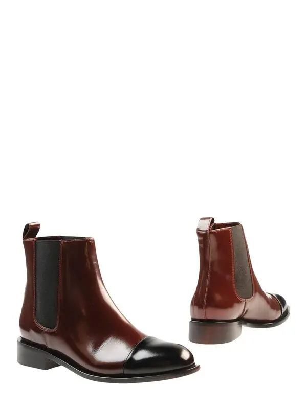 Marni Two-tone Leather Chelsea Boots - Brown