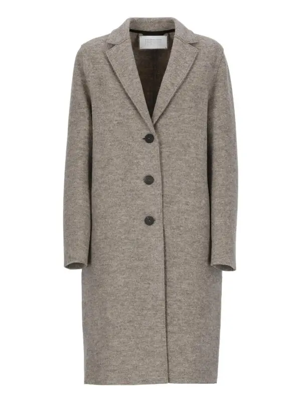 Harris Wharf London Long Sleeve Tailored Coat - Gray