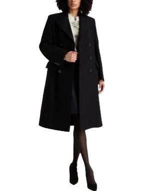 MAISON MARGIELA Double-breasted Wool Coat - Black