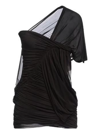 Rick Owens One-shoulder Draped Top - Black
