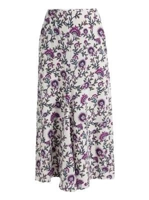Isabel Marant Étoile Printed Flared Midi Skirt - Gray