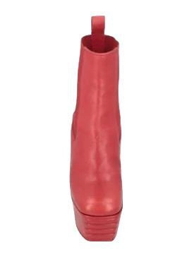 Rick Owens Platform Ankle Boots - Red