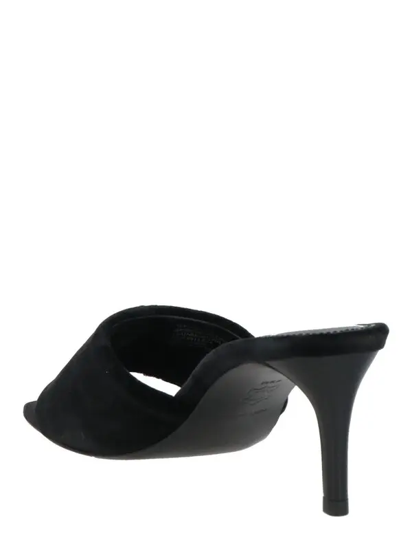 Tory Burch Velvet High Heel Sandals - Black