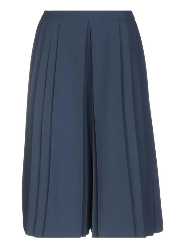 Tory Burch Pleated Chiffon Culottes - Blue