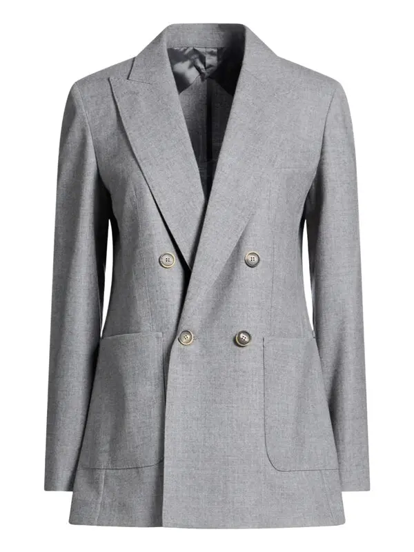 Max Mara Double-breasted Suit - Gray