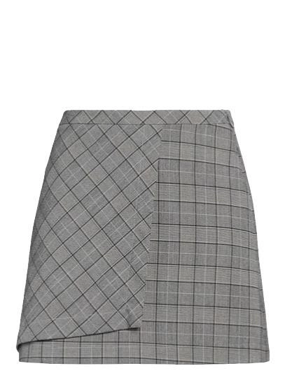 GANNI Prince Of Wales Check Flared Mini Skirt - No