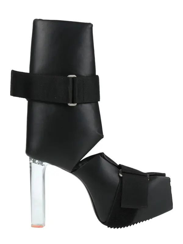 Rick Owens Platform Leather Boots - Black