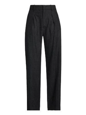 Isabel Marant Étoile Pinstriped Flannel Trousers - Black
