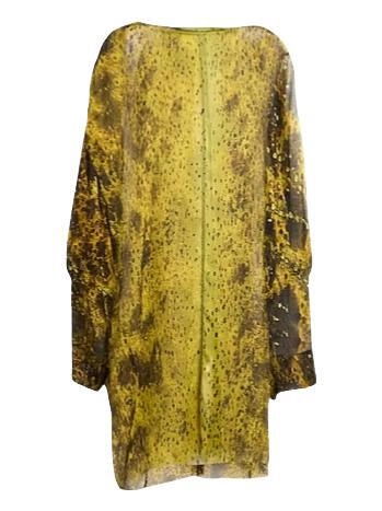 Rick Owens Chiffon Long Sleeve Top - Brown