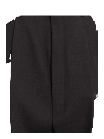 Sportmax Tailored Trousers With Crystal Embellishments - Black