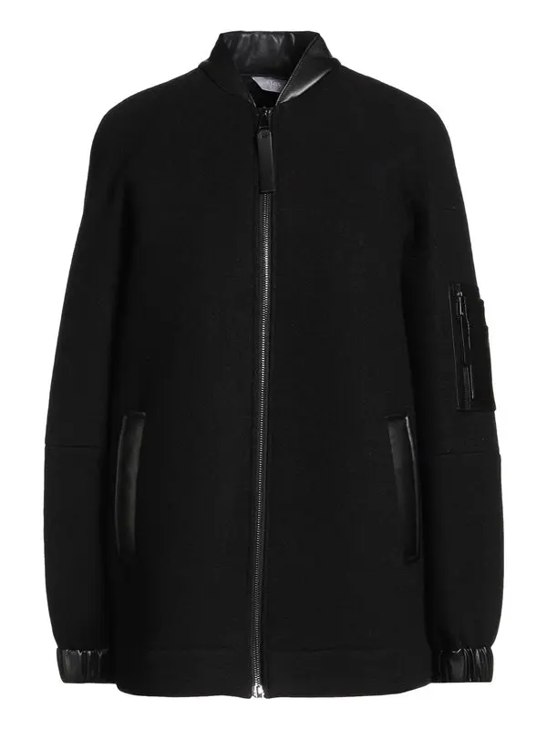 Max Mara Wool Flight Jacket - Black