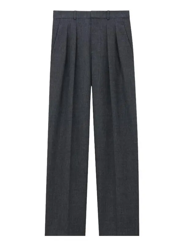 Saint Laurent Wool Trousers - Black