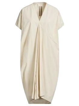 Rick Owens Short Sleeve V-neck Dress - Nude