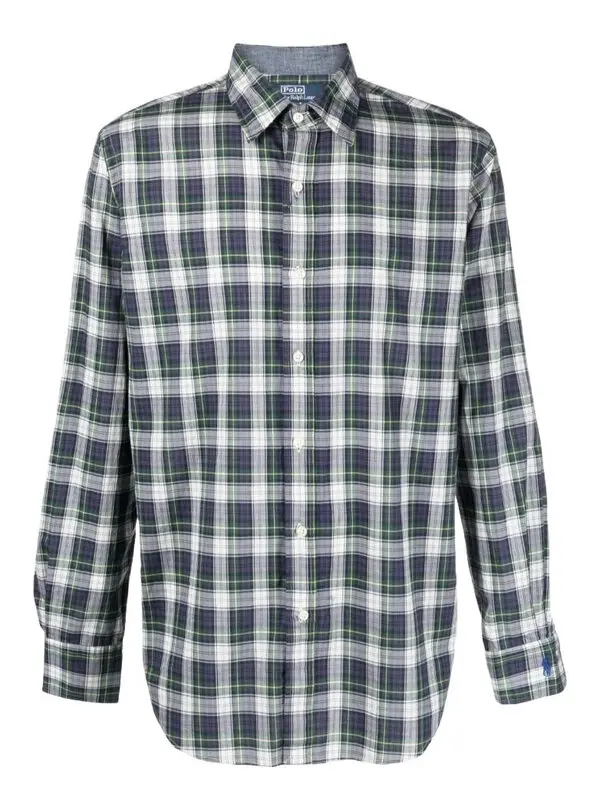 Polo Ralph Lauren Check-pattern Cotton Shirt - Gray