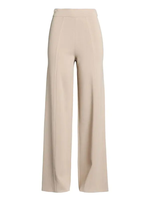 Max Mara Solid Color Wide-leg Pants - Nude