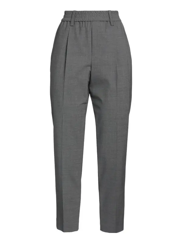 Brunello Cucinelli Tapered Trousers - Black