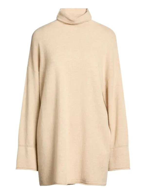Max Mara Cashmere Turtleneck Knitwear - Nude
