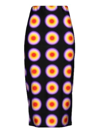 Sportmax Polka Dot Stretch Pencil Skirt - Black