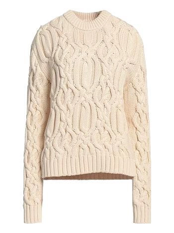 Sportmax Crew Neck Long Sleeve Sweater - Nude