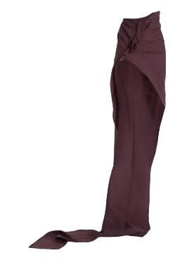 Rick Owens Asymmetric Wool Skirt - Red